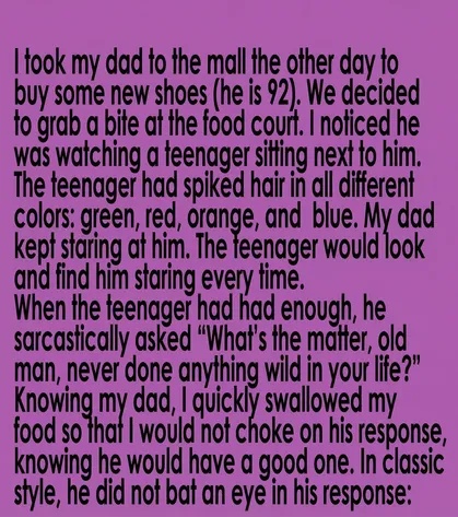 An Unexpected Conversation at the Food Court #4 – N E W A M A Z I N G D A Y